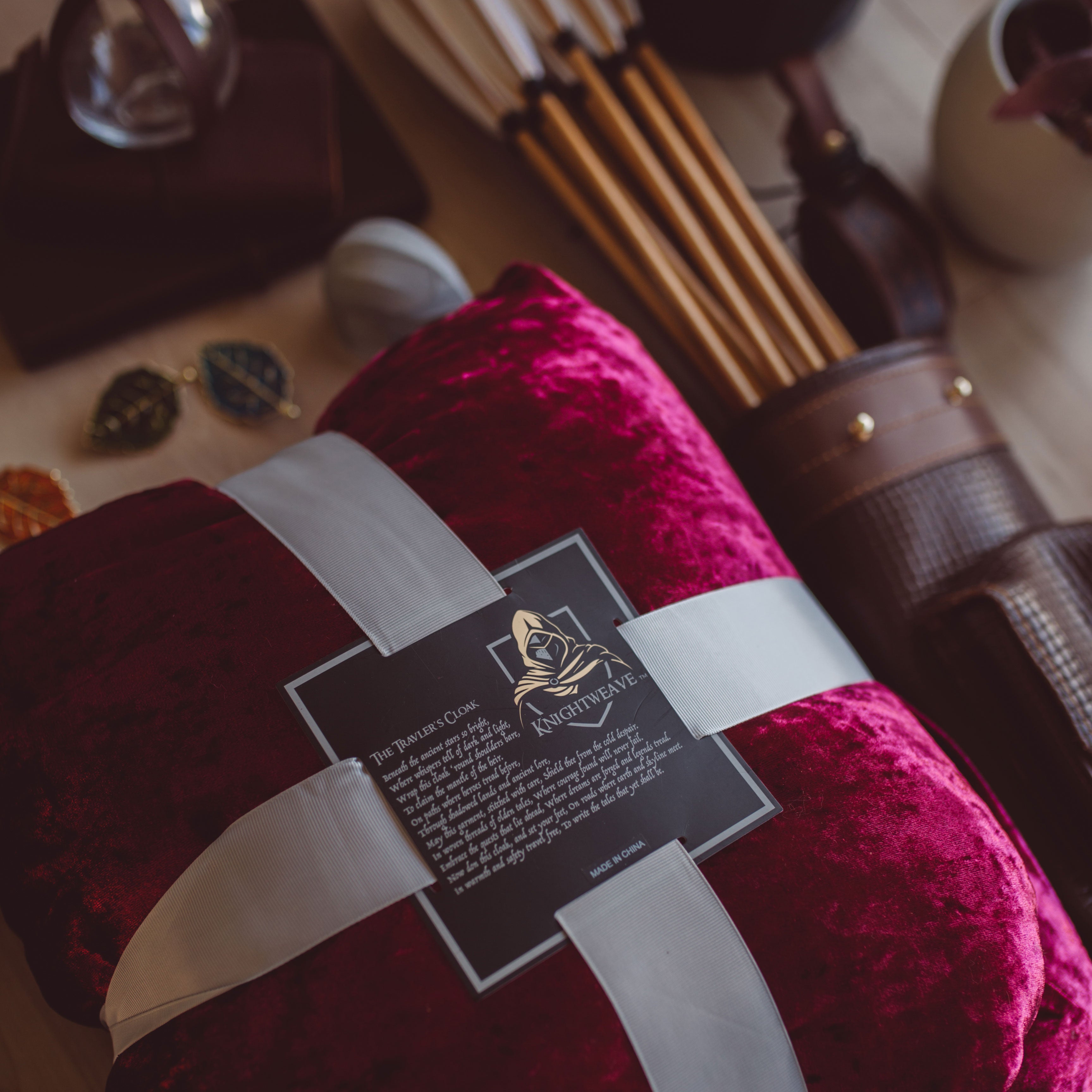 KnightWeave Royal Cloak | Luxury Velvet Hooded Cape for Renaissance ...