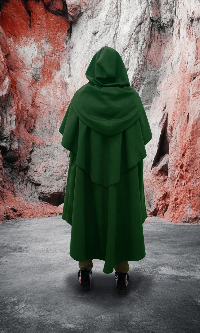 Knightweave Scout Cloak | Lightweight Hooded Fantasy Cosplay Cape