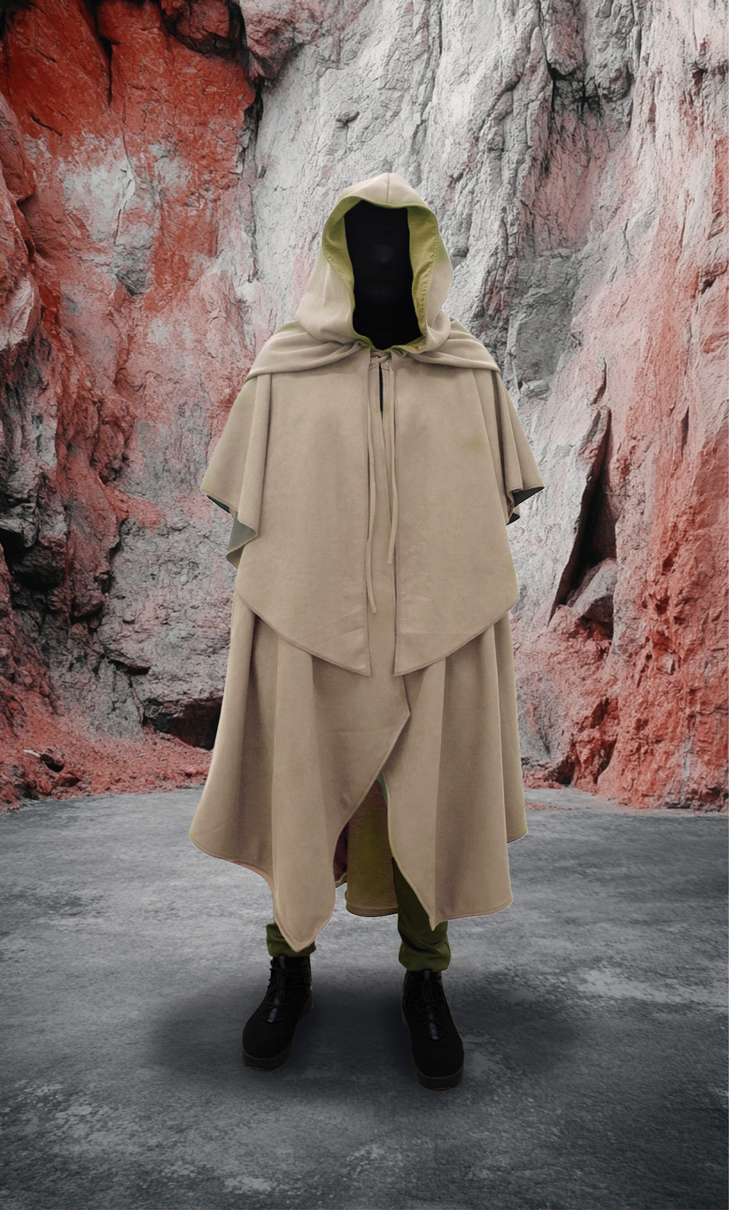 Knightweave Scout Cloak | Lightweight Hooded Fantasy Cosplay Cape