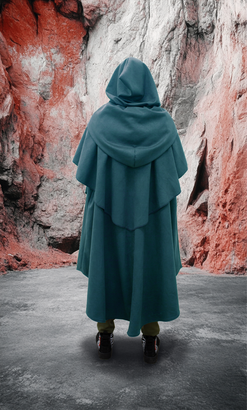 Knightweave Scout Cloak | Lightweight Hooded Fantasy Cosplay Cape