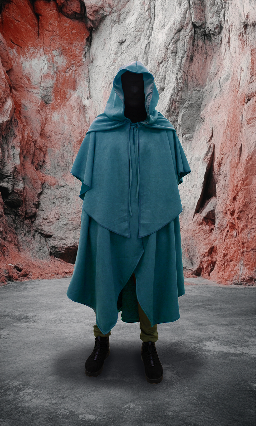 Knightweave Scout Cloak | Lightweight Hooded Fantasy Cosplay Cape
