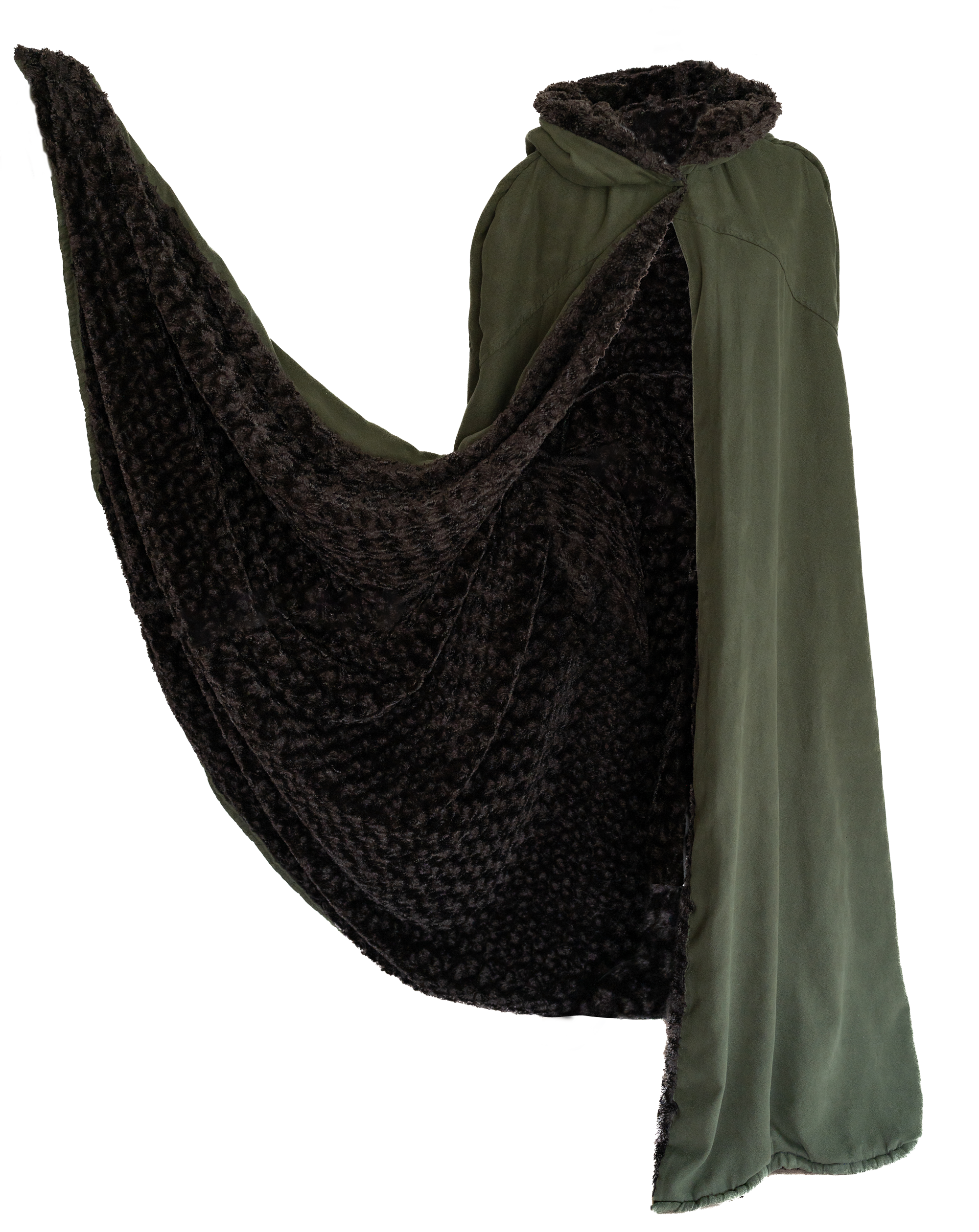 Knightweave Ranger Hooded Cloak | Retro Snap Button