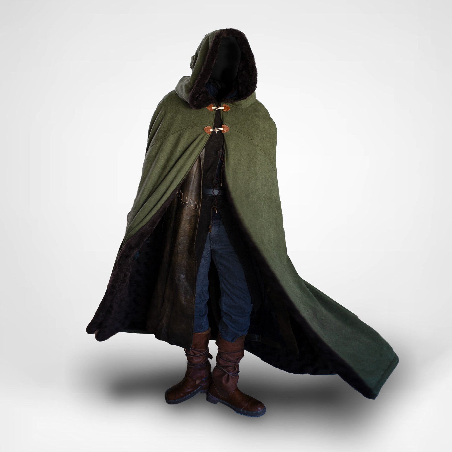 Knightweave Ranger Hooded Cloak | Fantasy Adventure Medieval LARP Cape