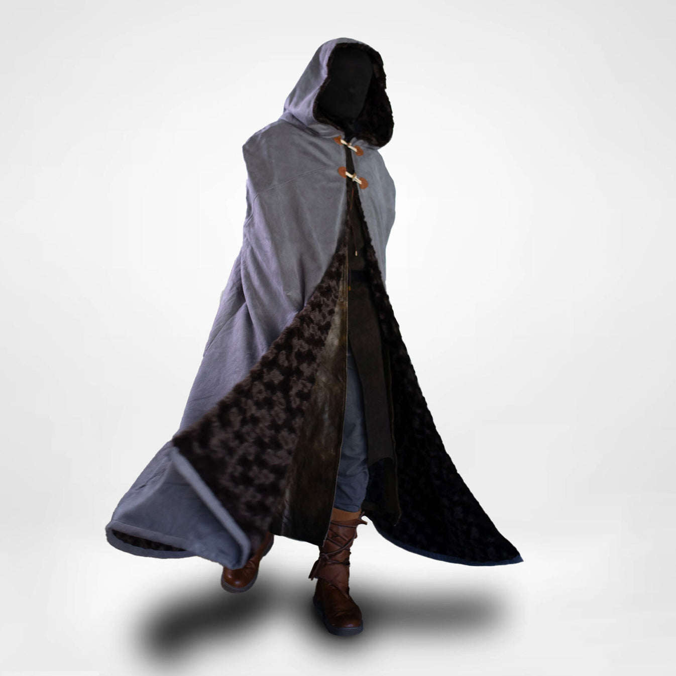 Knightweave Ranger Hooded Cloak | Fantasy Adventure Medieval LARP Cape