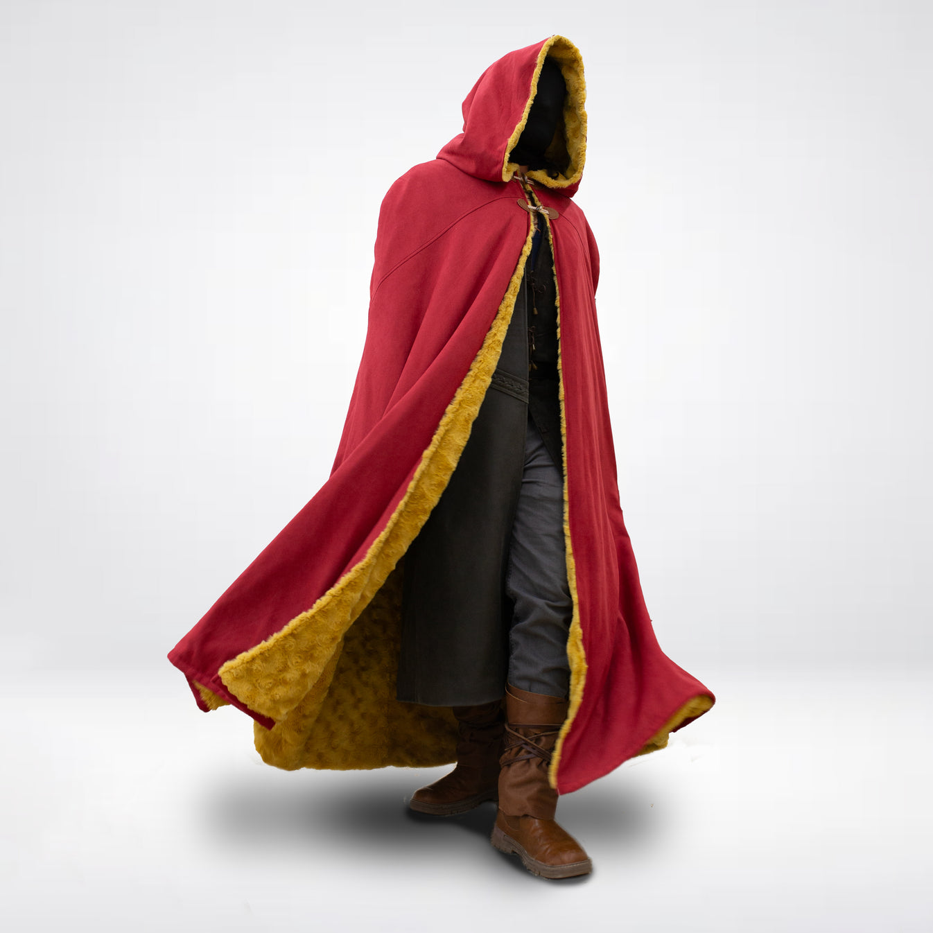 KnightWeave Wizarding Colors Cloak | Magic-Inspired Hooded Cosplay Cape